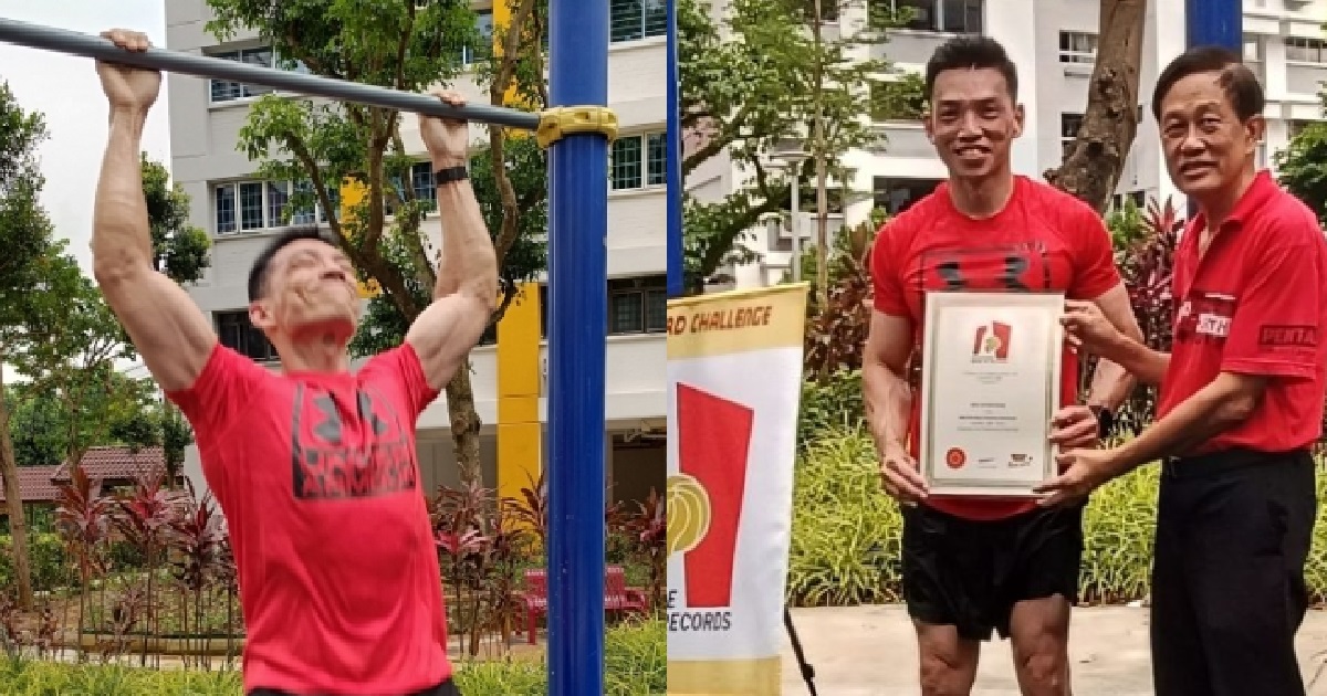 48 Y.O COMMANDO OCCIFER DOES 650 CHIN-UPS IN 1 HOUR, GOES INTO S'PORE ...