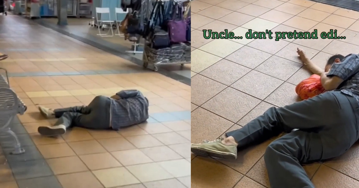 TOA PAYOH MAN FAKES FAINTING TO CHEAT OTHERS TO GET A FREE MEAL