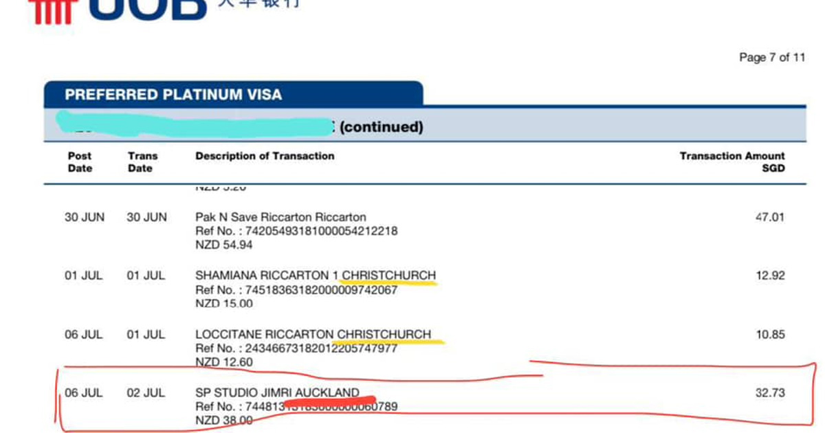 UOB CUSTOMER CLAIMS HACKER CLONED HER CREDIT CARD AND USE IT FRAUDULENTLY