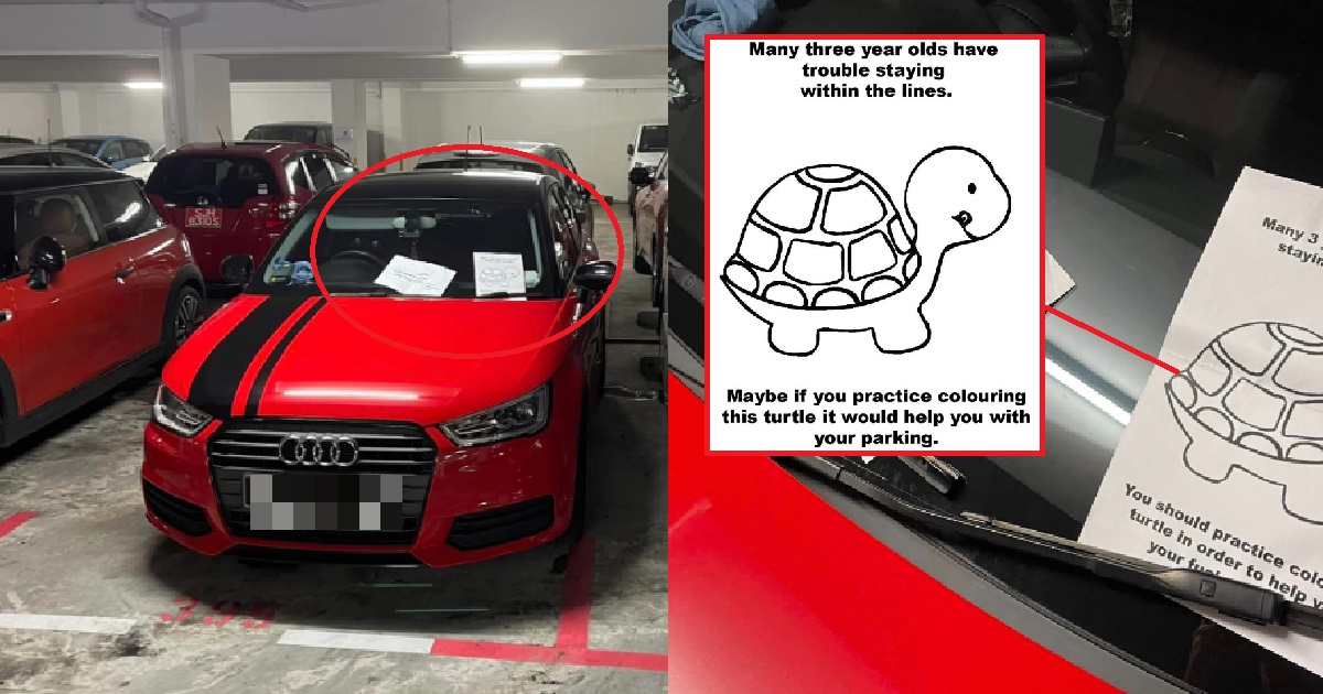 AUDI PARK UNTIL JIALAT, KENA NOTE ASKING THEM TO PRACTICE COLORING ...