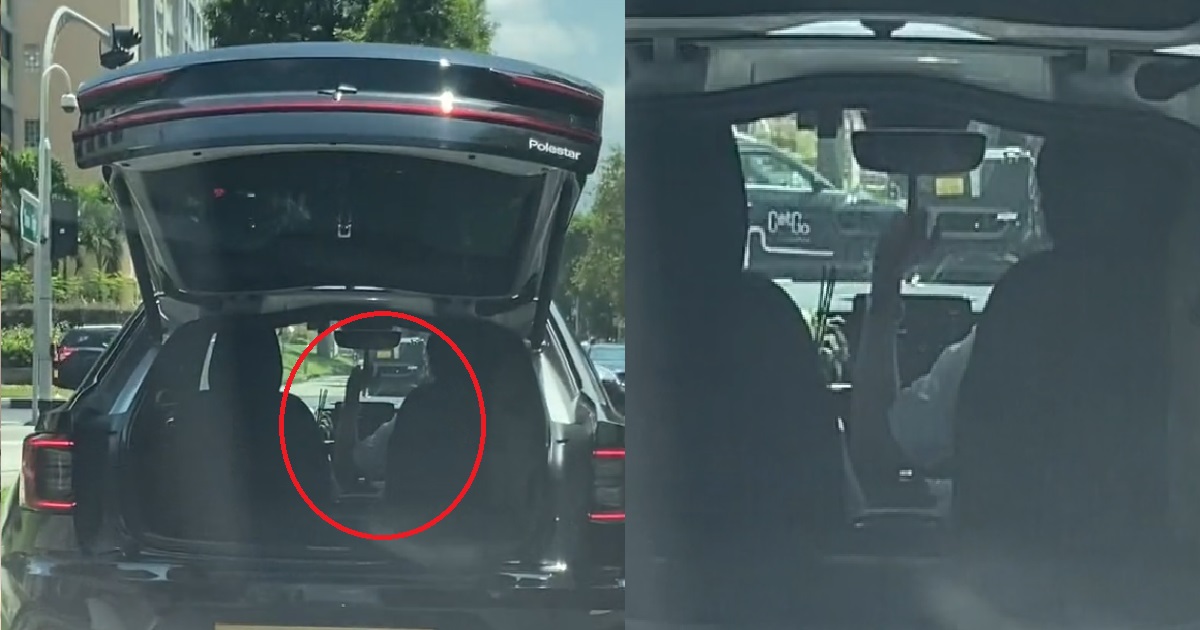 S'PORE DRIVER OPENS CAR BOOT TO POINT MIDDLE FINGER @ SIMEI, CAR VERY ...
