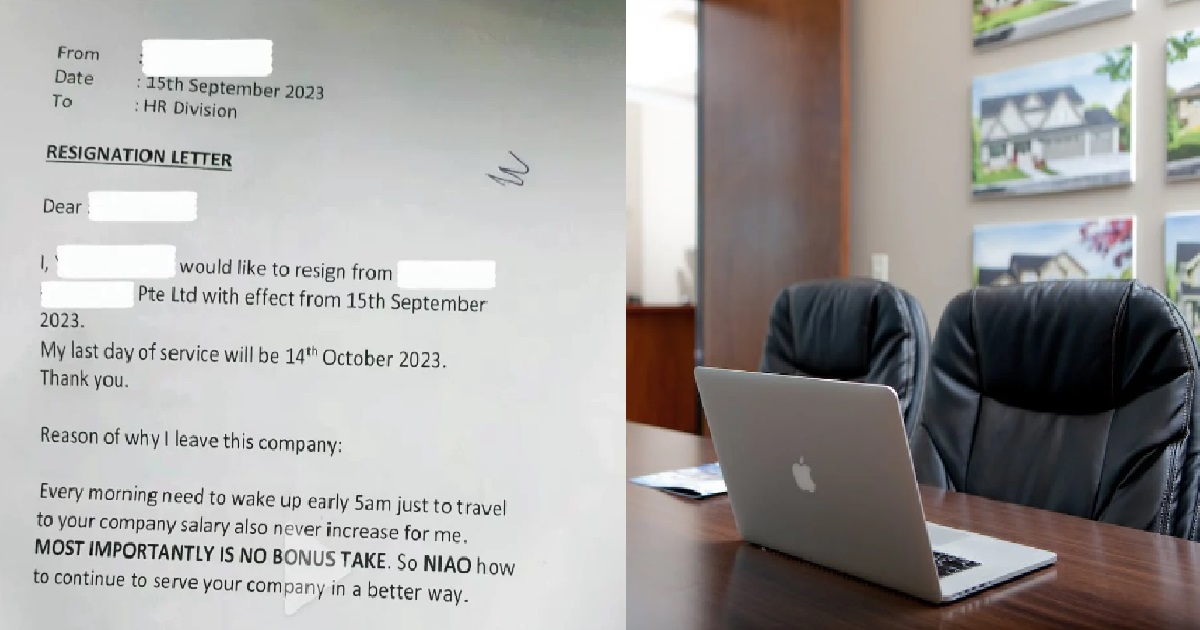 FED UP S'PORE WORKER QUITS JOB, BLASTS "NIAO" BOSS IN EPIC RESIGNATION ...