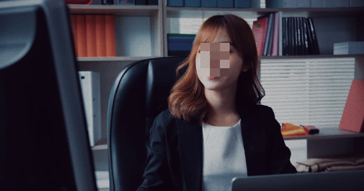 WOMAN SITS BESIDE BOSS IN OFFICE, ASKS HOW TO PRETEND & LOOK LIKE SHE'S ...