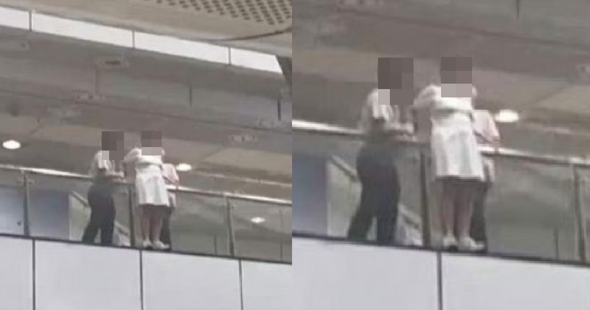 WOMAN IN DISTRESS STANDING ON LEDGE OF PARAPET @ DHOBY GAUT MRT, SAVED ...