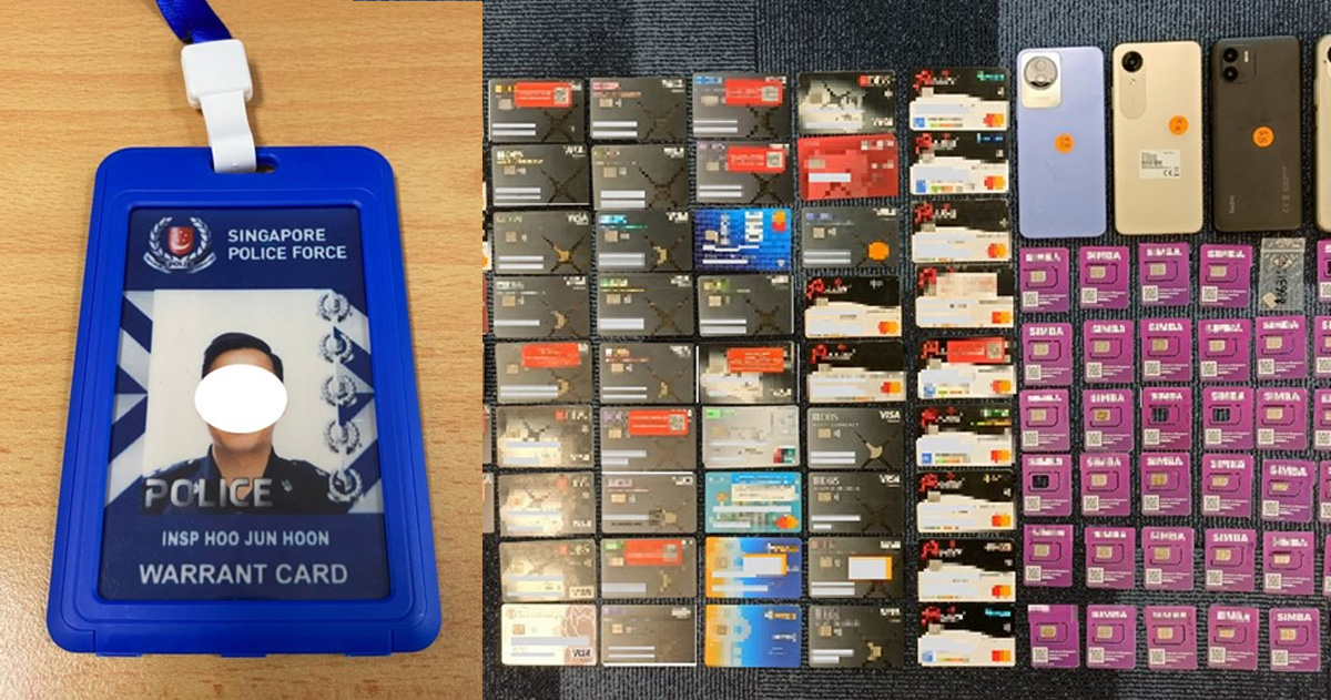 18 PEOPLE ARRESTED IN SG FOR SCAMS, FAKE POLICE WARRANT CARD FOUND