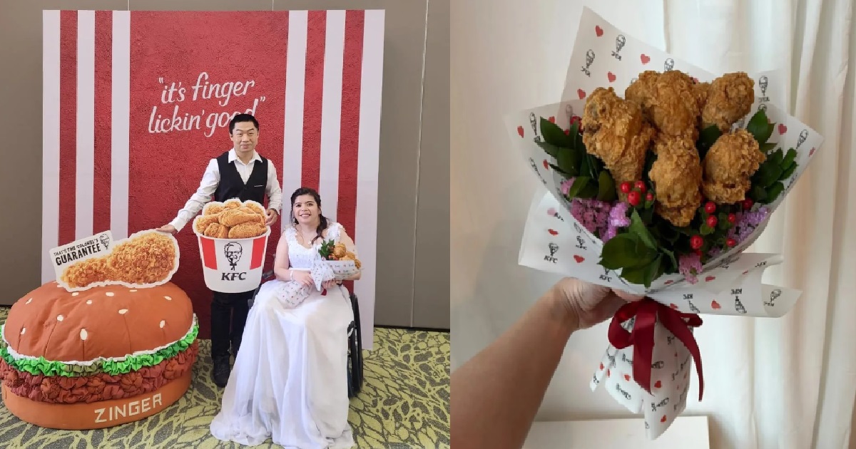S'PORE COUPLE GOT MARRIED & SERVED KFC AT THEIR WEDDING, KFC SPONSORS ...