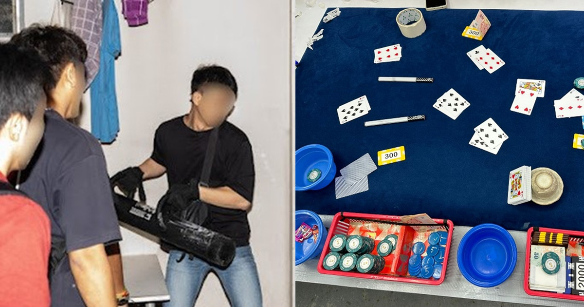 POLICE RAIDS ILLEGAL GAMBLING UNIT IN GEYLANG, 21 PEOPLE ARRESTED
