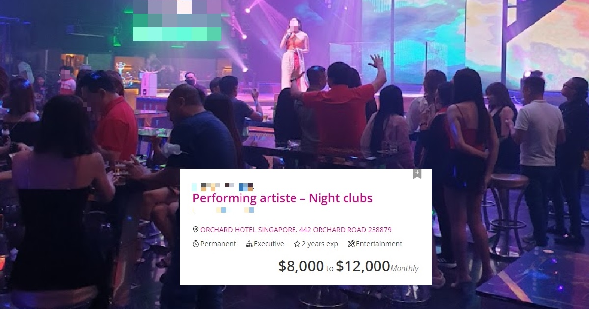 ORCHARD NIGHTCLUB HIRING "PERFORMING ARTISTE" FOR $12K, MUST HAVE THAI ...