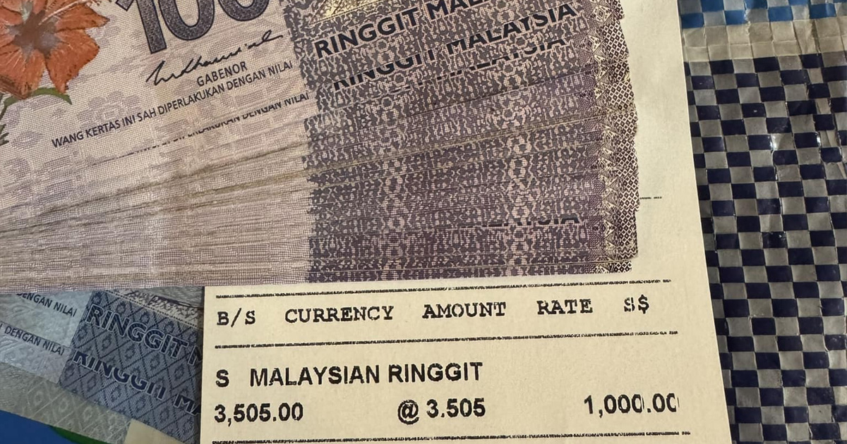 RINGGIT CONTINUES TO WEAKEN AGAINST THE SING DOLLAR, S$1 TO RM3.505