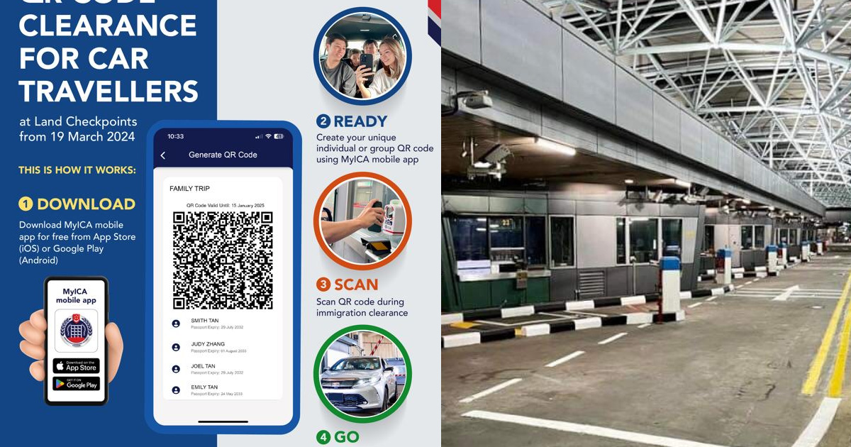 CARS CLEARING SG CHECKPOINTS CAN USE QR CODE INSTEAD OF PASSPORT FROM ...