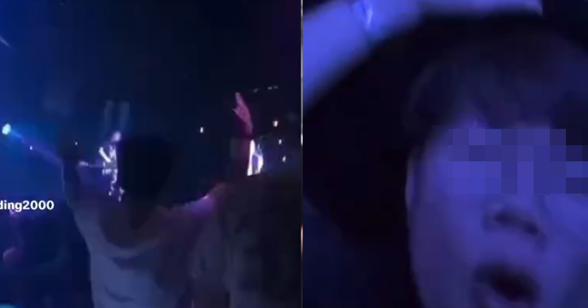 MAN FILMS HIMSELF SHOUTING GANG CHANTS IN CLUBS