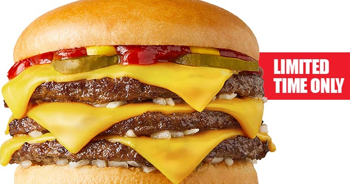 MCDONALD TRIPLE CHEESEBURGER COMING ON APRIL 4TH