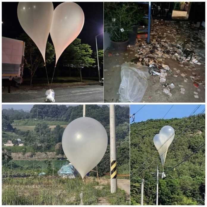 NORTH KOREA SENDS 3,500 BALLONS CARRYING 15 TONS OF POOP & TRASH TO ...
