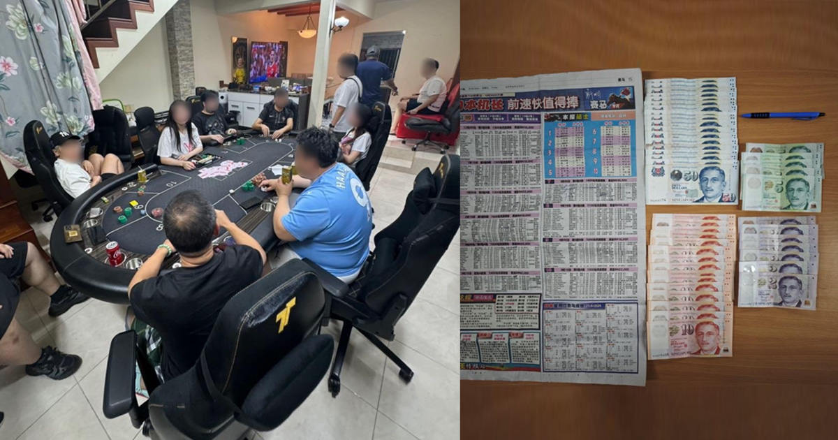 OVER S$9,140 CASH SEIZED IN YISHUN DURING ANTI-GAMBLING RAID