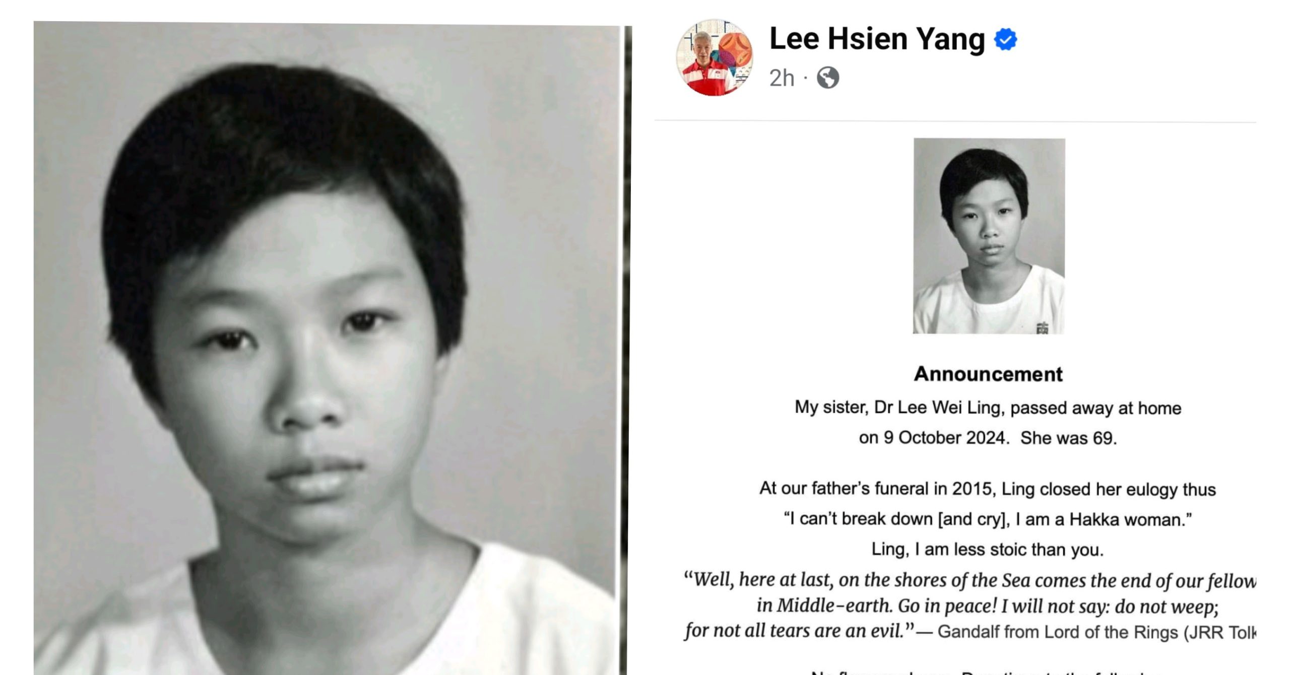 Lee Wei Ling, Daughter of Lee Kuan Yew, Passes Away at 69