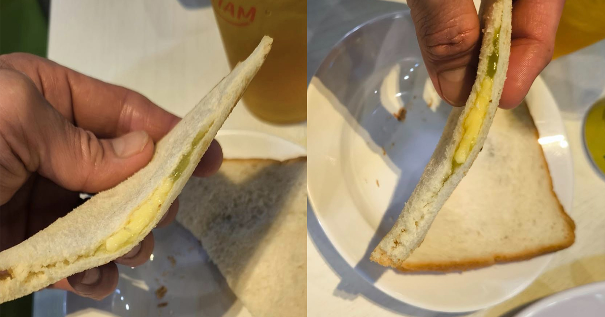 TOAST SERVE AT HOSPITAL IS 1 BREAD SLICE INTO TWO, "SIGNATURE BREAKFAST ...