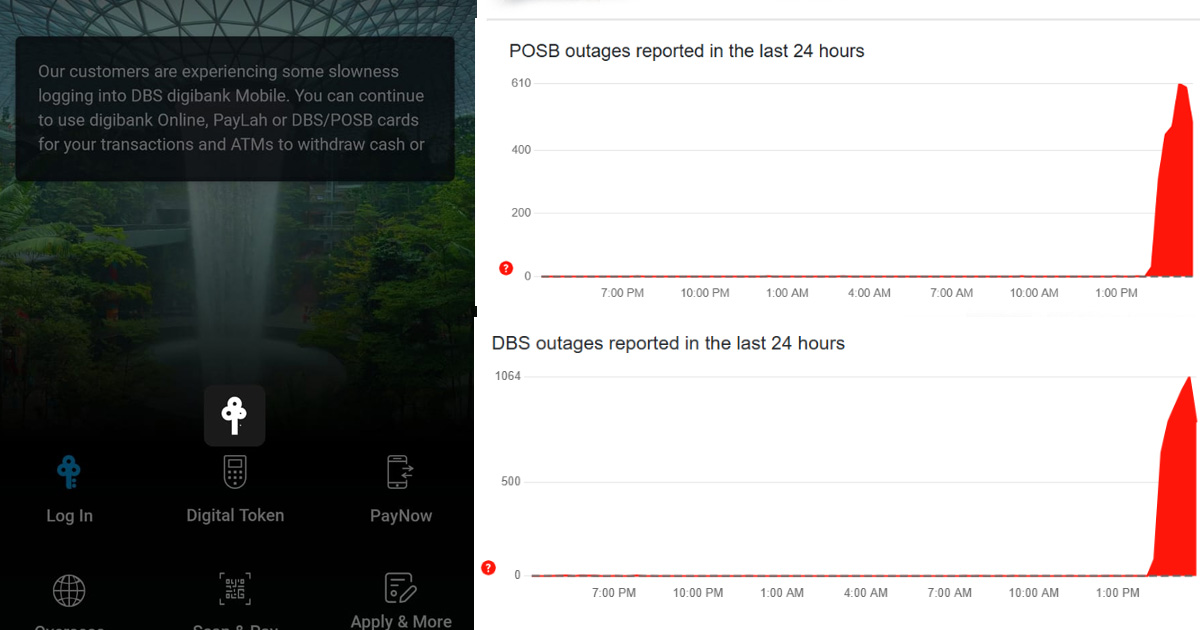 MANY USERS REPORTING THAT POSB AND DBS BANKING APP IS NOT WORKING