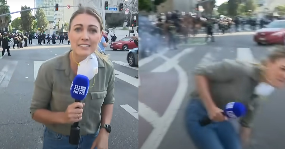 Reporter Shot by Police While Covering Los Angeles Riots