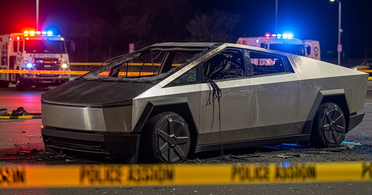 Texas Man Died Trapped in Burning Tesla Cybertruck, Vehicle Lost ...