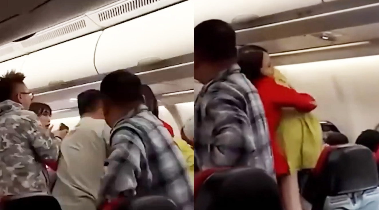 AIR ASIA FLIGHT BECOMES FIST FIGHT: FLIGHT FROM KUALA LUMPUR TO CHENGDU