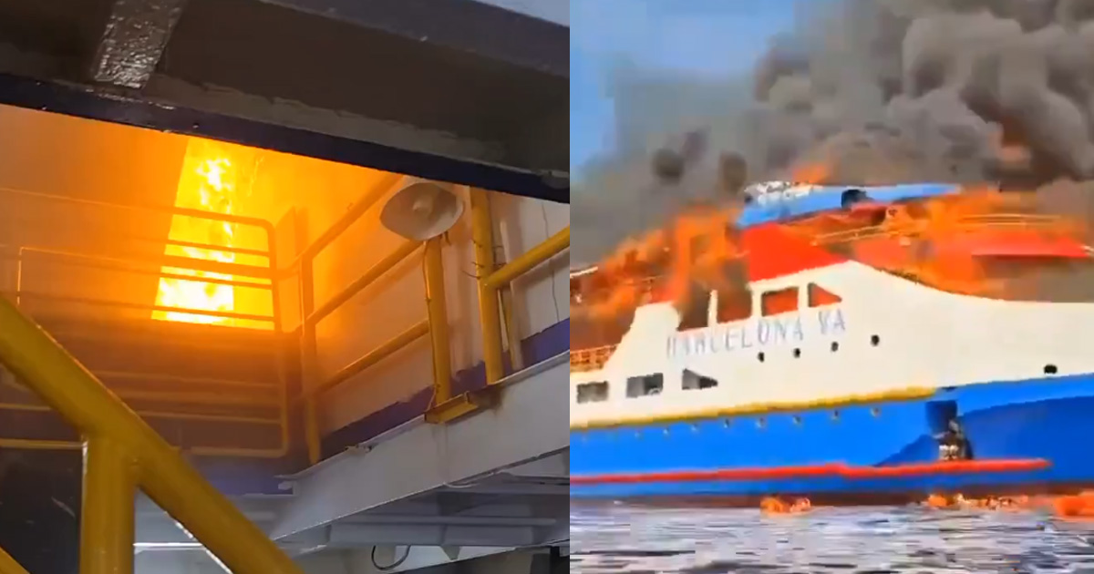 Indonesia Ferry Fire Leaves 5 Dead, Passengers Swim for Hours to Survive
