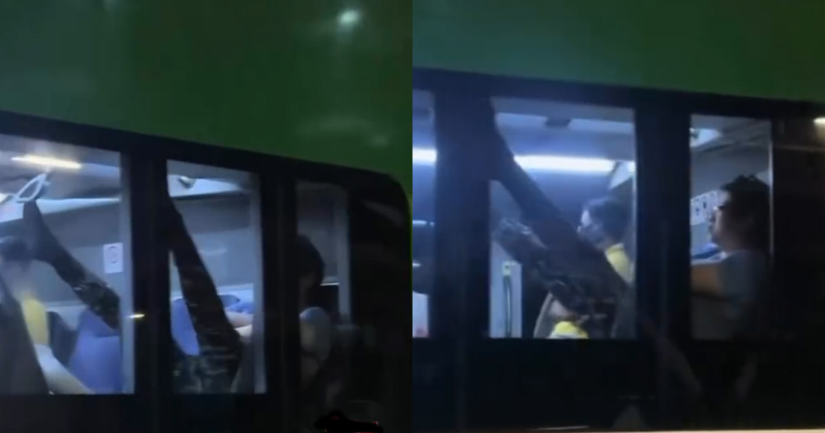 WOMAN OPEN LEG LEG BIG BIG ON BUS, SPREADING HER SOUR AROMA