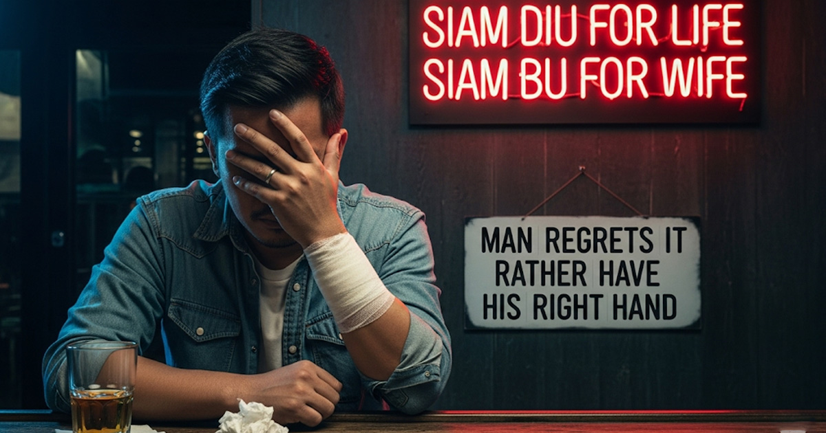 SIAM DIU FOR LIFE SIAM BU FOR WIFE: "MAN REGRETS IT RATHER USE HIS ...