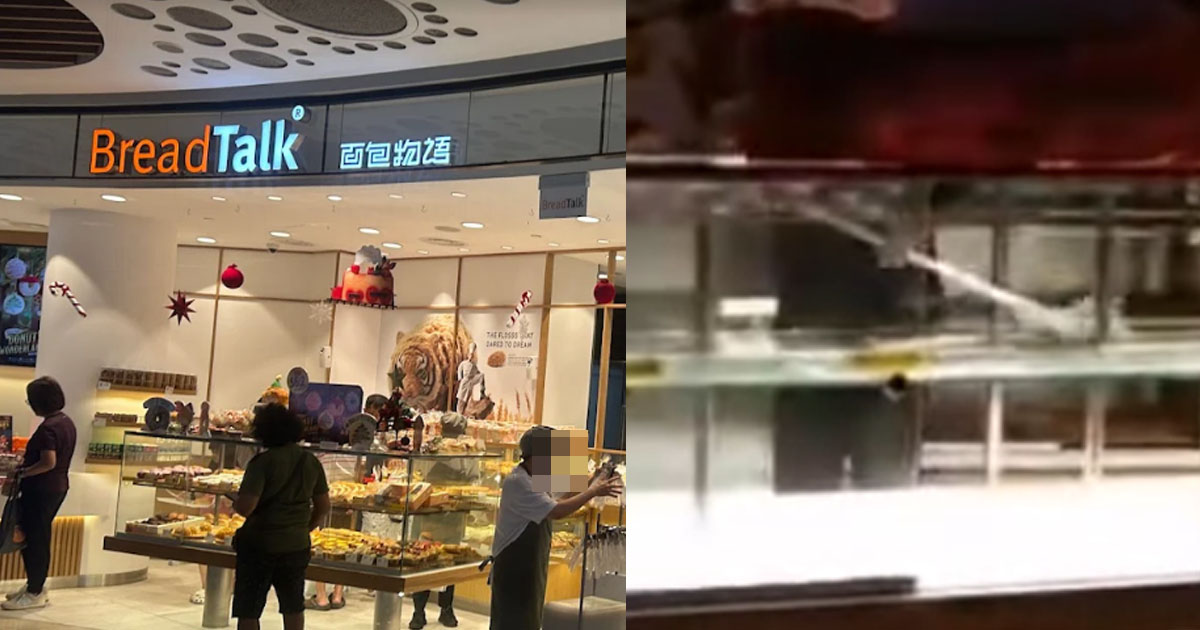 BreadTalk Under Fire After Cleaner Seen Using Broom on Bread Shelves at ...