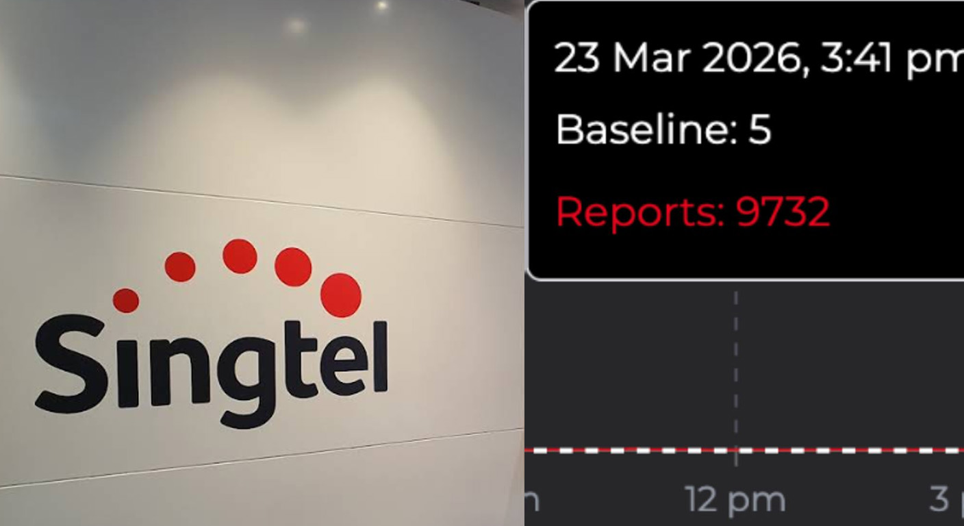 ALMOST 10,000 REPORTS ON SINGTEL ON DISRUPTION OF IT'S SERVICES
