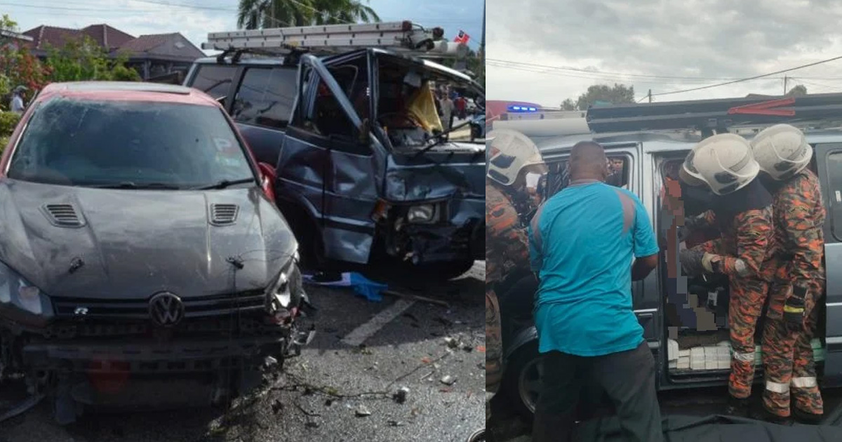 M’sia Teen Decapitated: Volkswagen Crash Sends Lamp Post Flying Onto Van