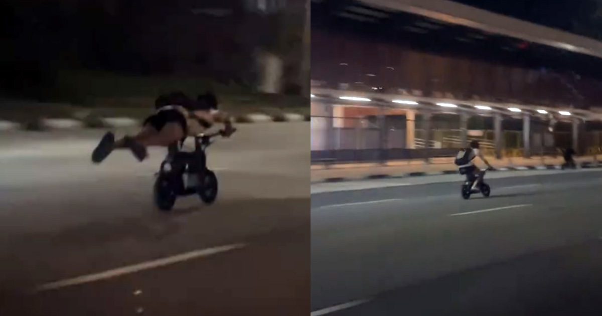 YP DOES SUPERMAN STUNT ALONG KEPPEL ROAD, NETIZENS SAY "BLUE TENT ...