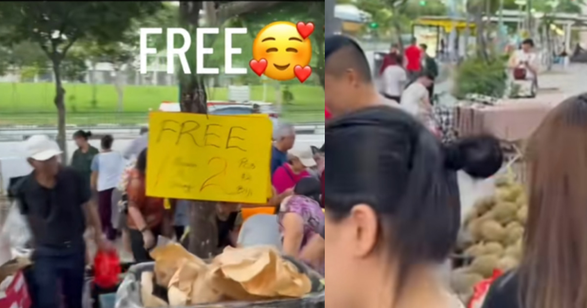Tampines Stall Gives Away Up To 1,000kg Of Free Durians Daily Until ...
