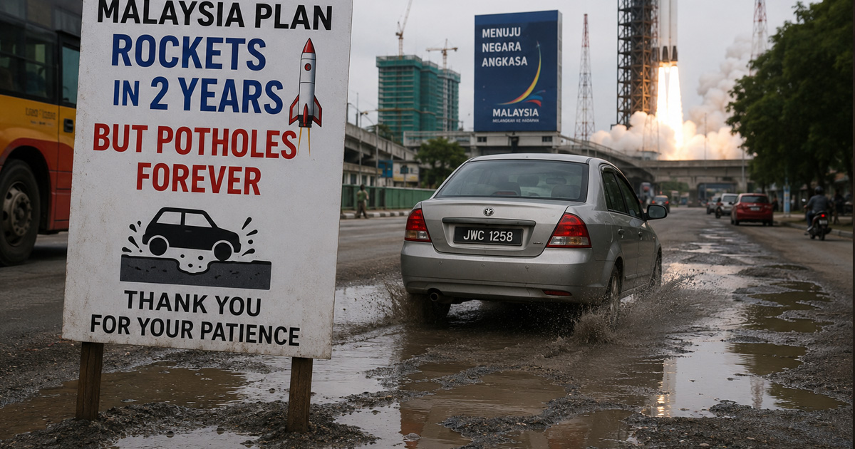 M'sia Aims Rocket Production In 2 Years, Netizens "Ya Right Potholes ...